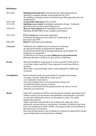 Cv fred witzel 2015.doc met samenvatting | PDF