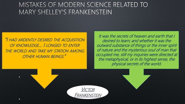 Frankenstein and scientific fiction | PPT