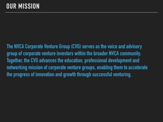 NVCA Corporate Venture Group | PDF | Venture Capital | Business Banking ...