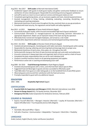 Cv gamal elsayed with photo | PDF