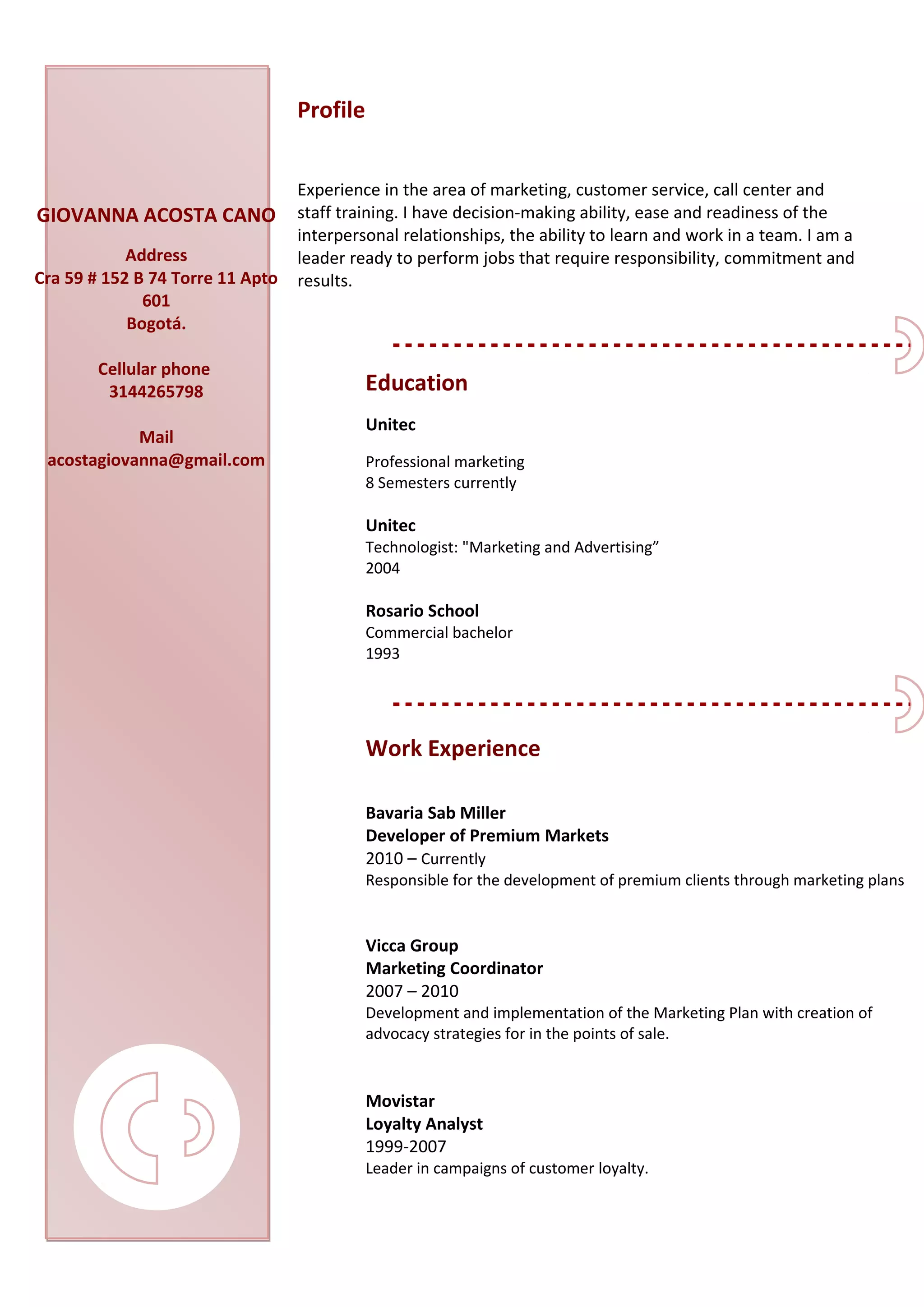 Cv giovanna acosta c | DOC