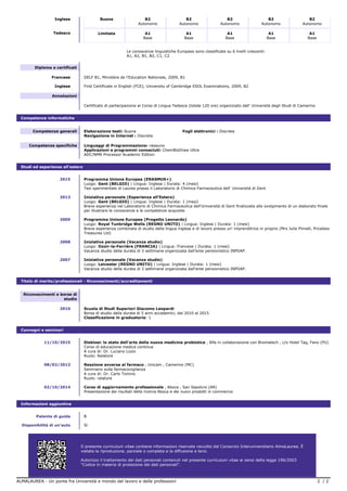 CV Girotti Francesca | PDF
