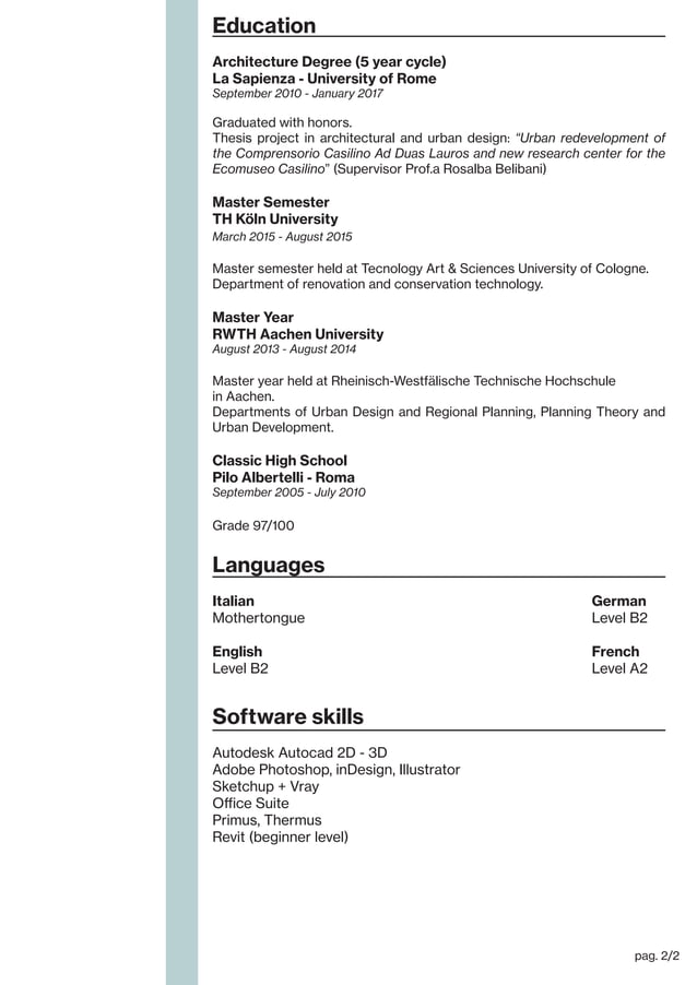 Cv giulia papa 2019 | PDF