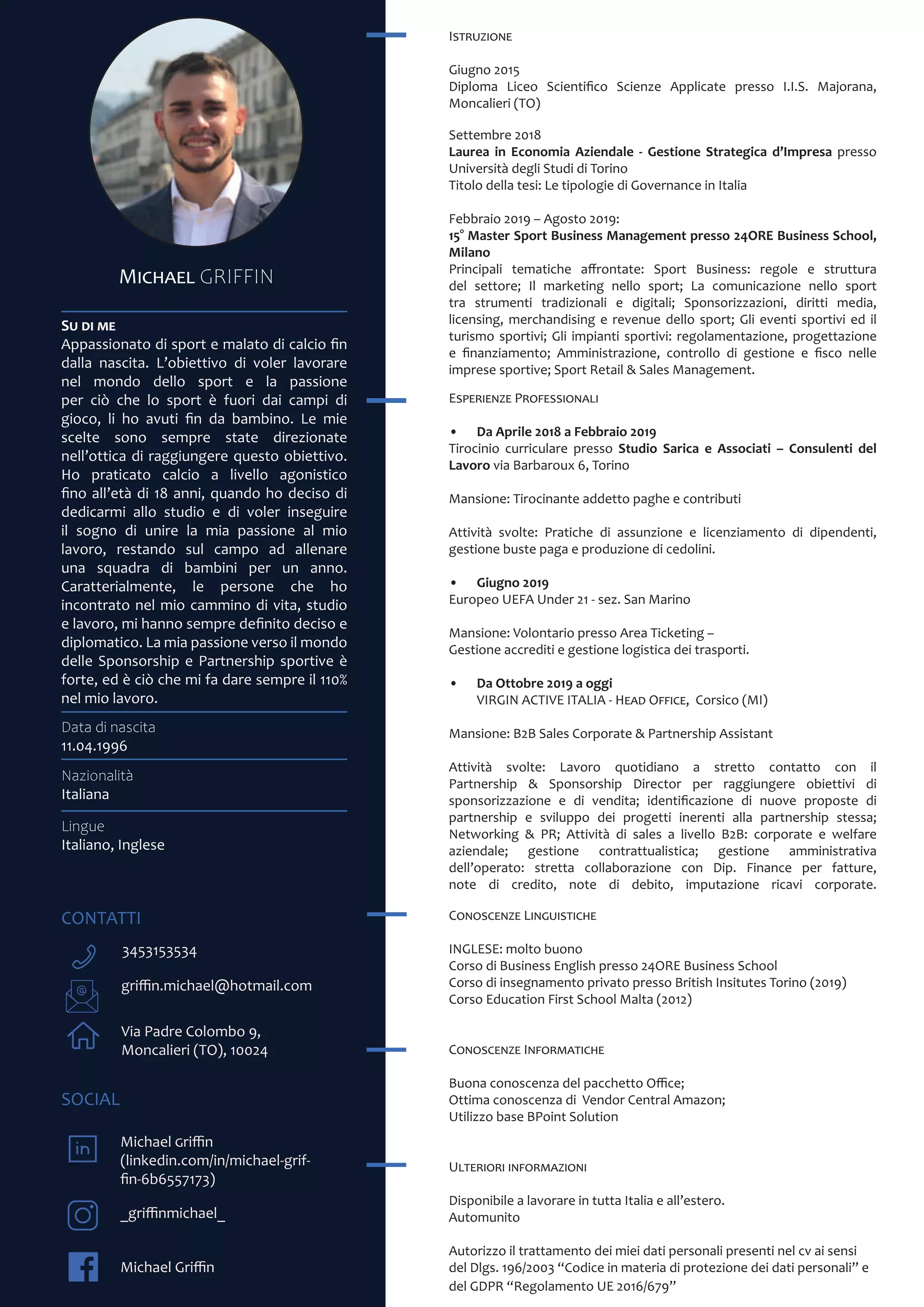 Cv Griffin Michael | PDF