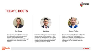 Accelerate your Business Recovery with RPA | Converga | PPT