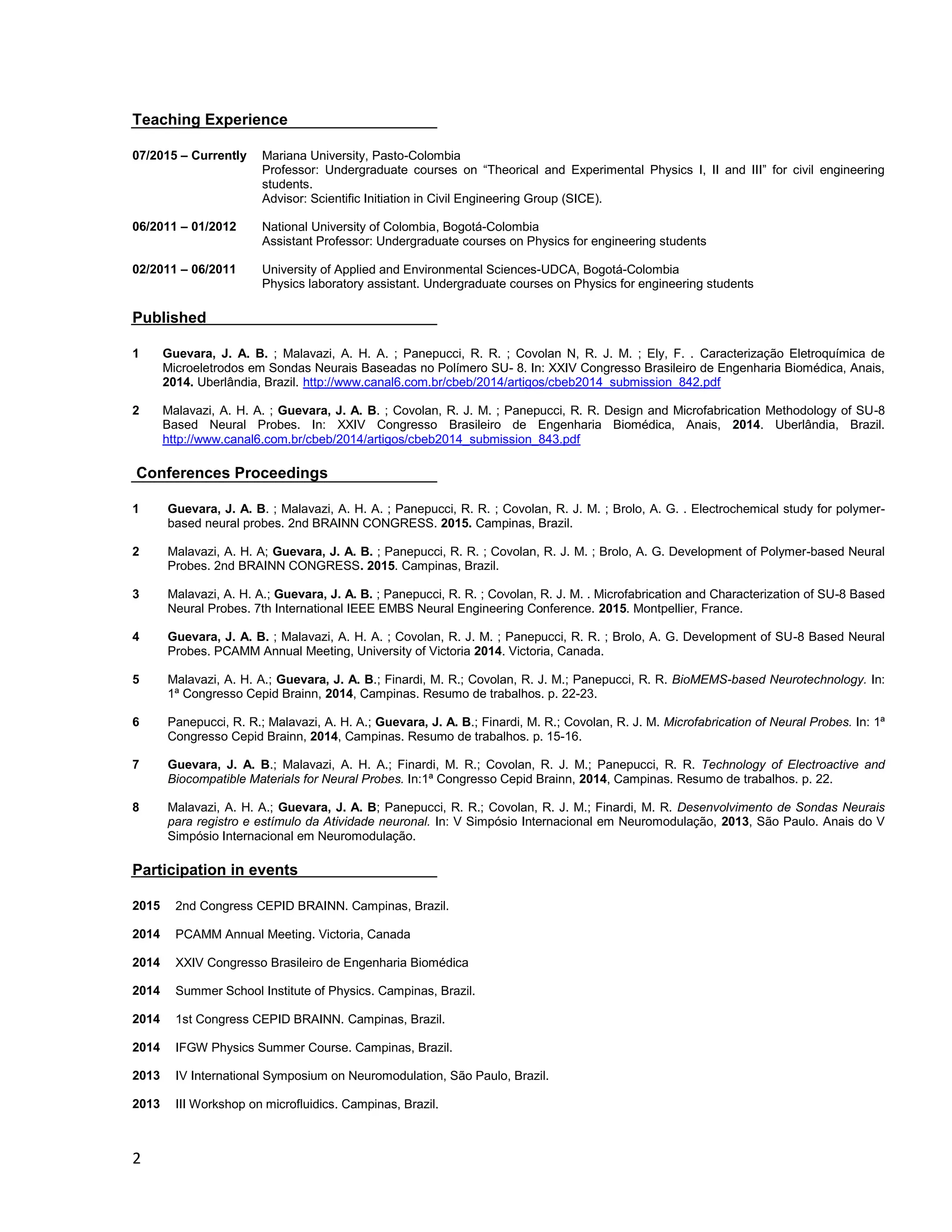 CV Guevara,Jesus | PDF