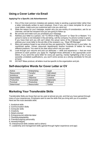 Cv guide 2012 | PDF | Resume Writing and Advice | Job Search