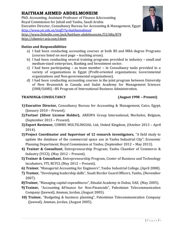 CV Haitham Abdelmoneim | PDF