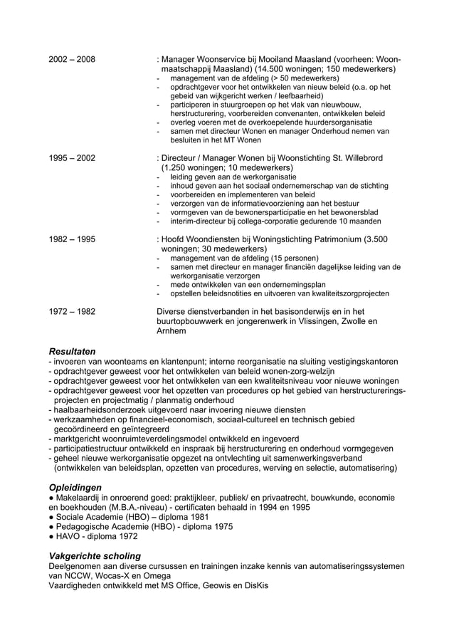 Cv Hans Suurmond | PDF