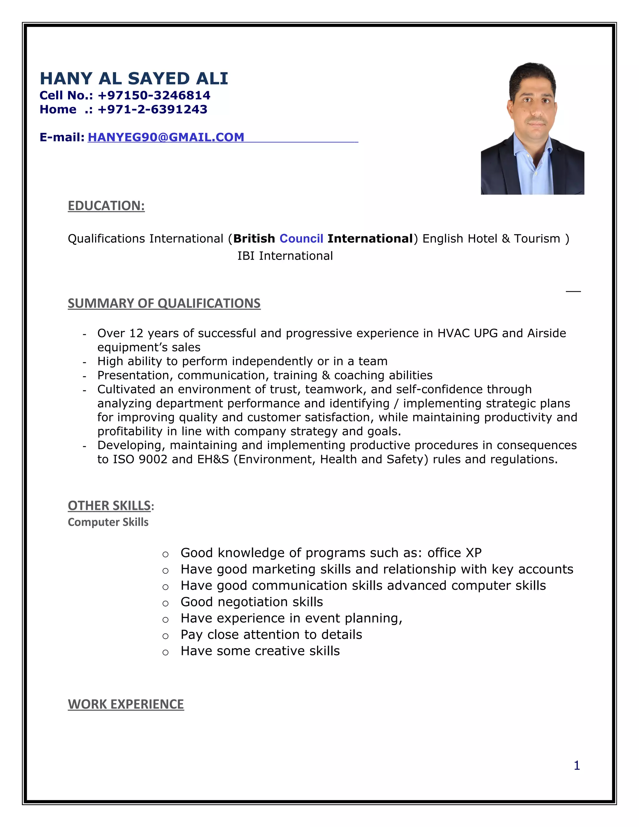 Cv hany 2017 nov n n | PDF