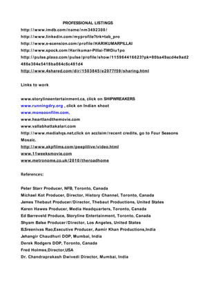 CV_ Harikumar pillai | PDF