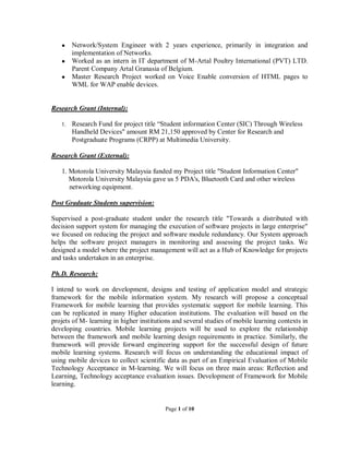 Cv hasnain acad12 | PDF | Education industry | Industries