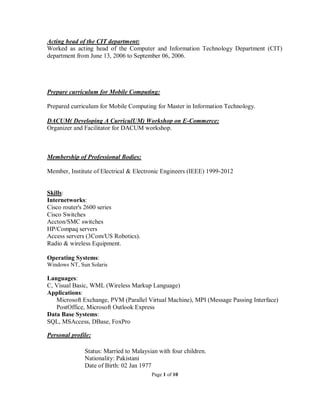 Cv hasnain acad12 | PDF