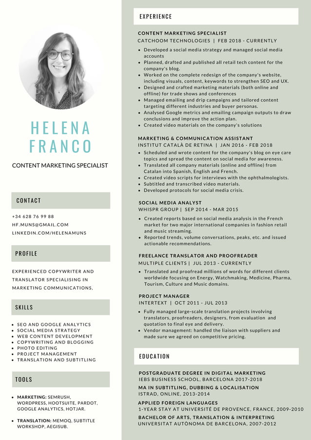 Helena Franco - Content Marketer & Translator | PDF
