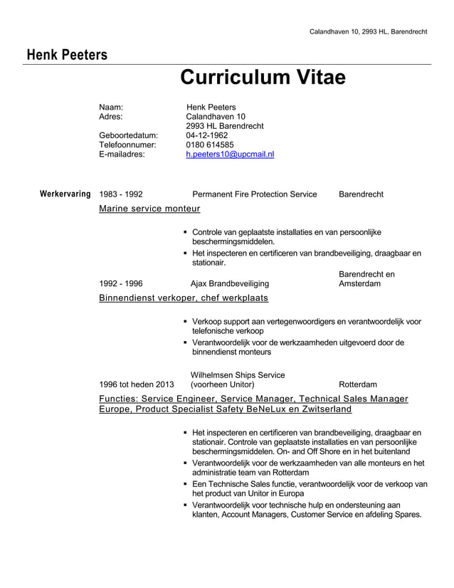 CV HENK | DOC | Science