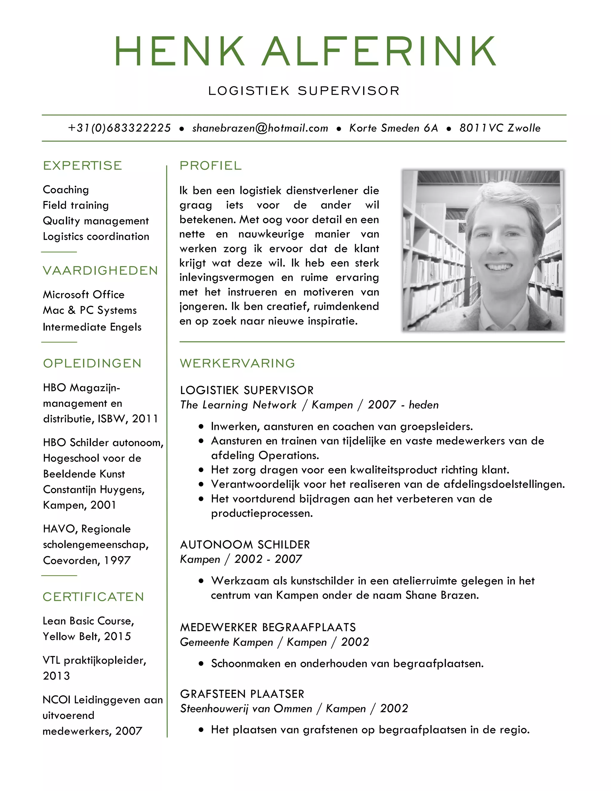 Cv Henk Alferink 2017 | PDF