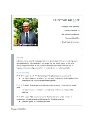 CV herman klepper | DOCX