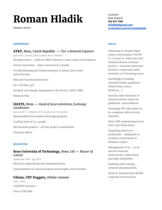 Resume | PDF | Computer Networking | Computing