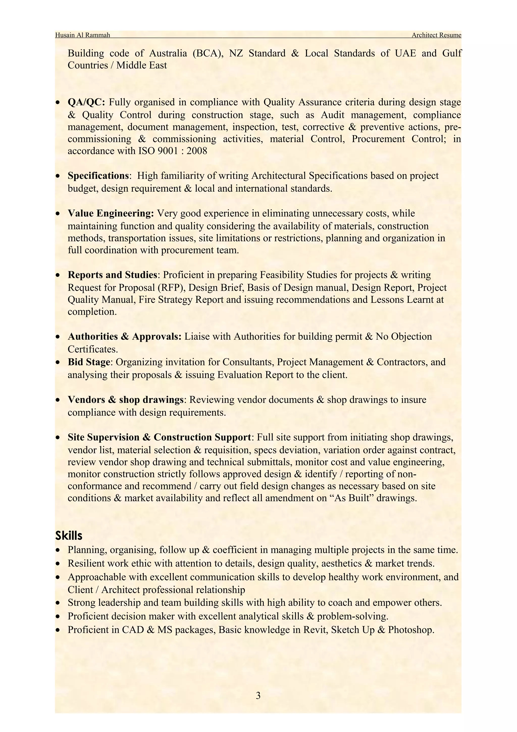 CV Husain Al-Rammah | DOC