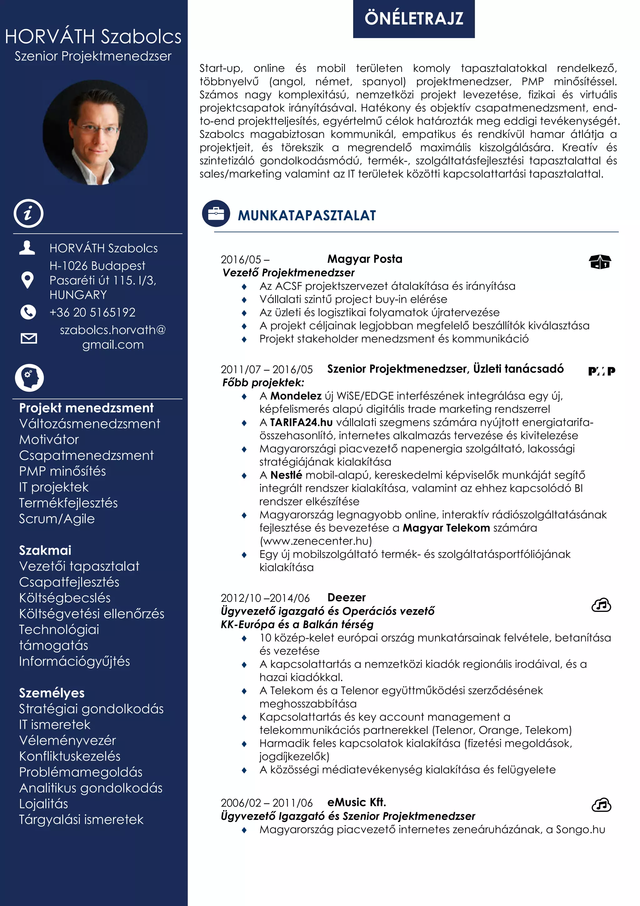 Magyar önéletrajz | PDF