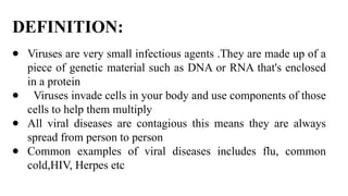 Common viral infections pharmacotherapeutics--2 | PPTX