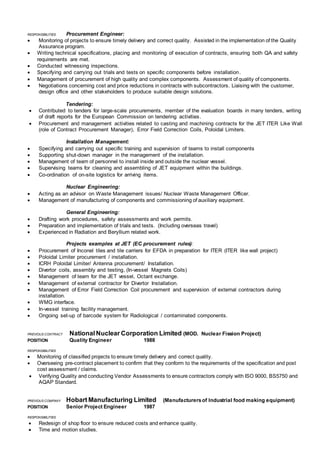 Cv ian barlow 2015 updated july esa | PDF