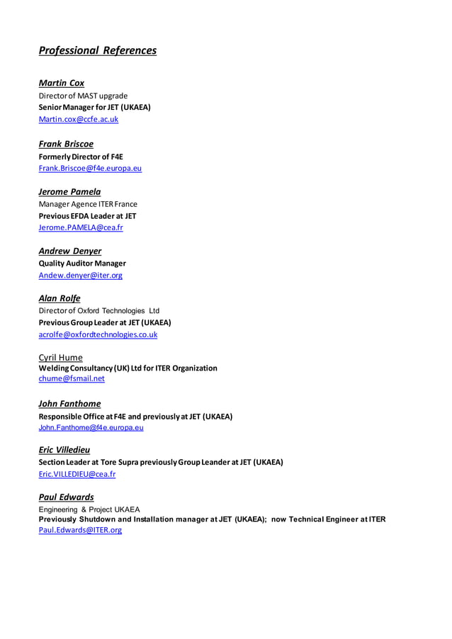 Cv ian barlow 2016 summary | PDF