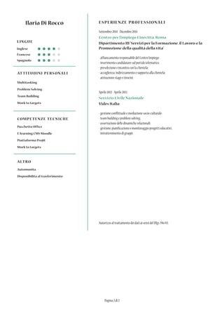 Cv ilaria di_rocco | PDF