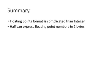 Cvim half precision floating point | PPT