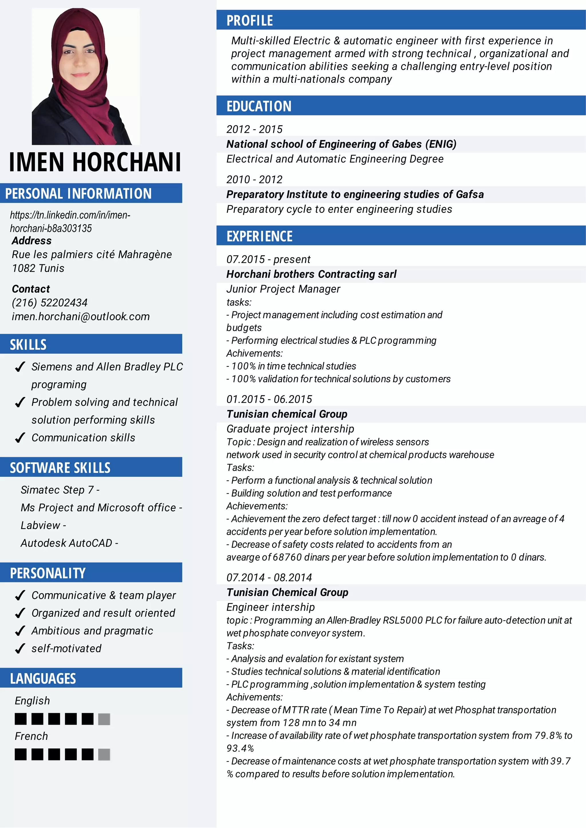 Cv imen horchani 2 | PDF
