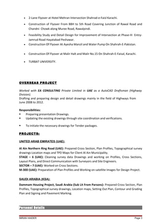 Cv imran haider | DOC