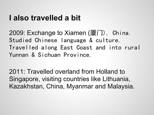 Jeroen Kraan - CV in brief | PPT