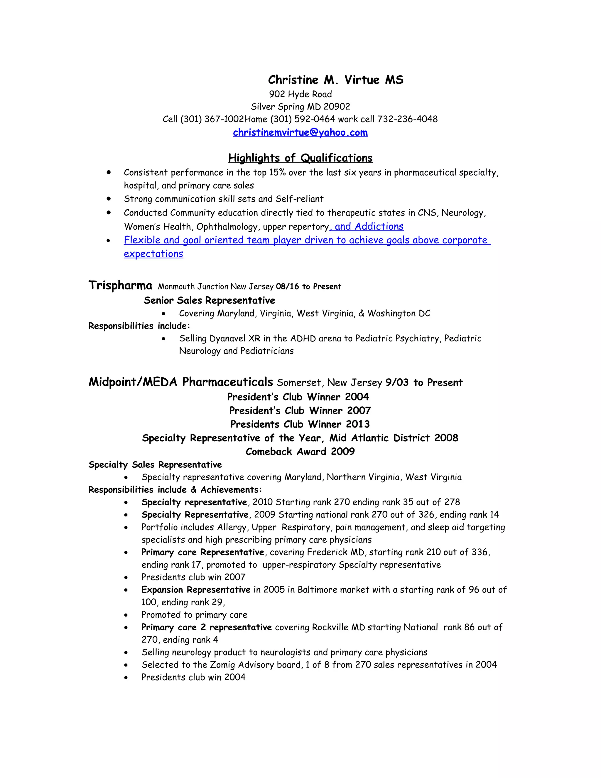 Chris Virtue resume | DOC