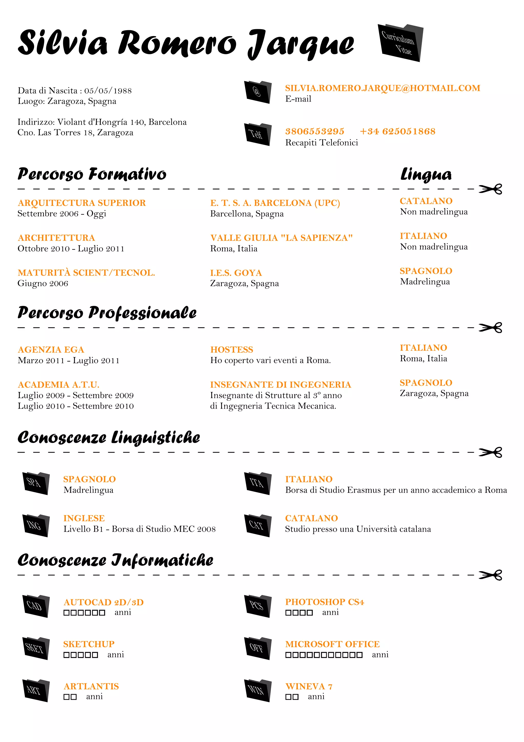 CV_SilviaRomero_Italiano | PDF
