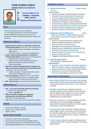 CV Ivan Olmos Junca | PDF