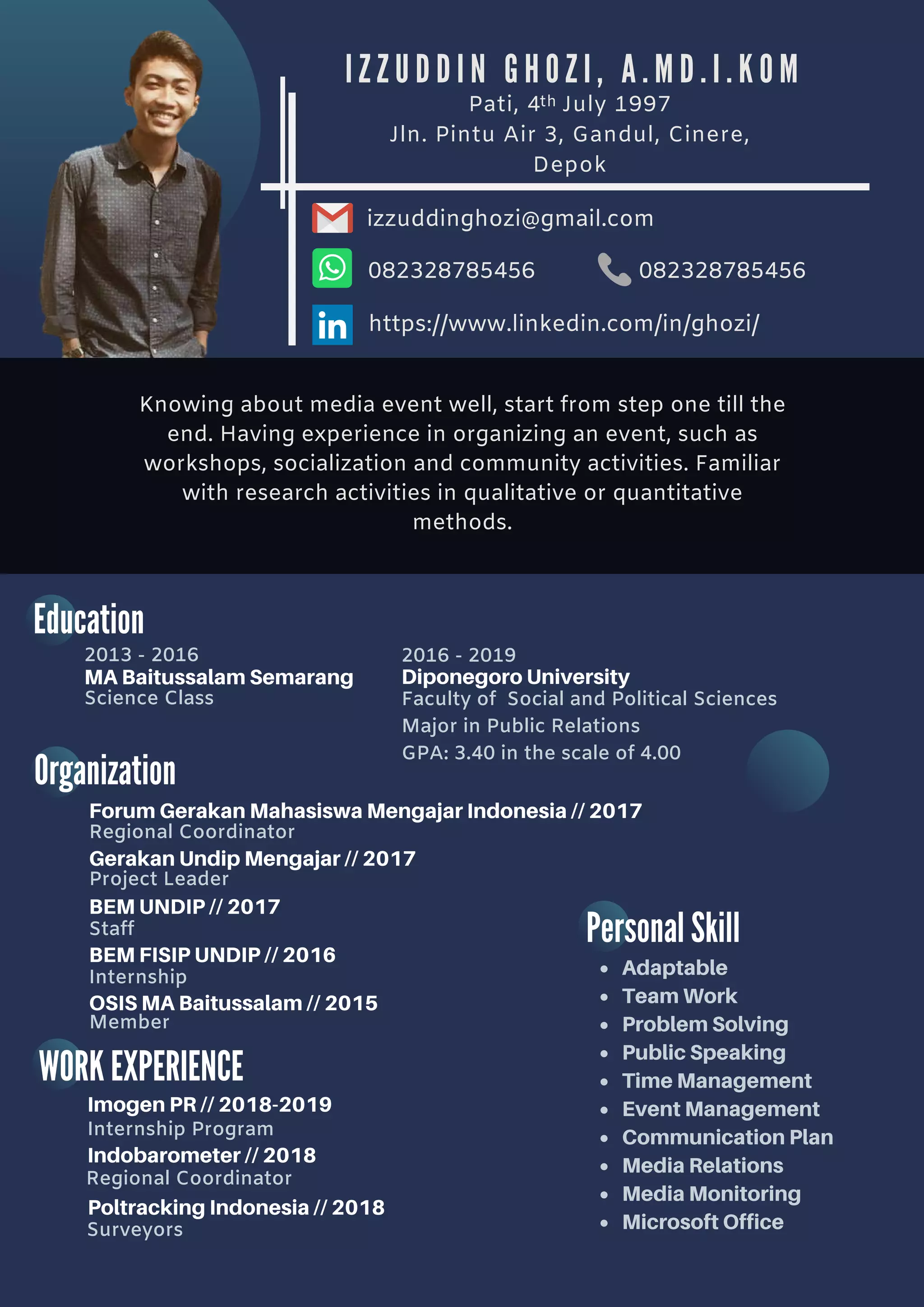 Cv izzuddin ghozi | PDF
