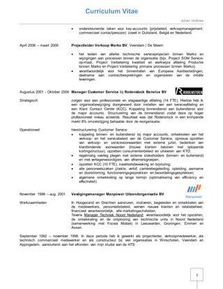 CV Johan Hofstee | DOCX