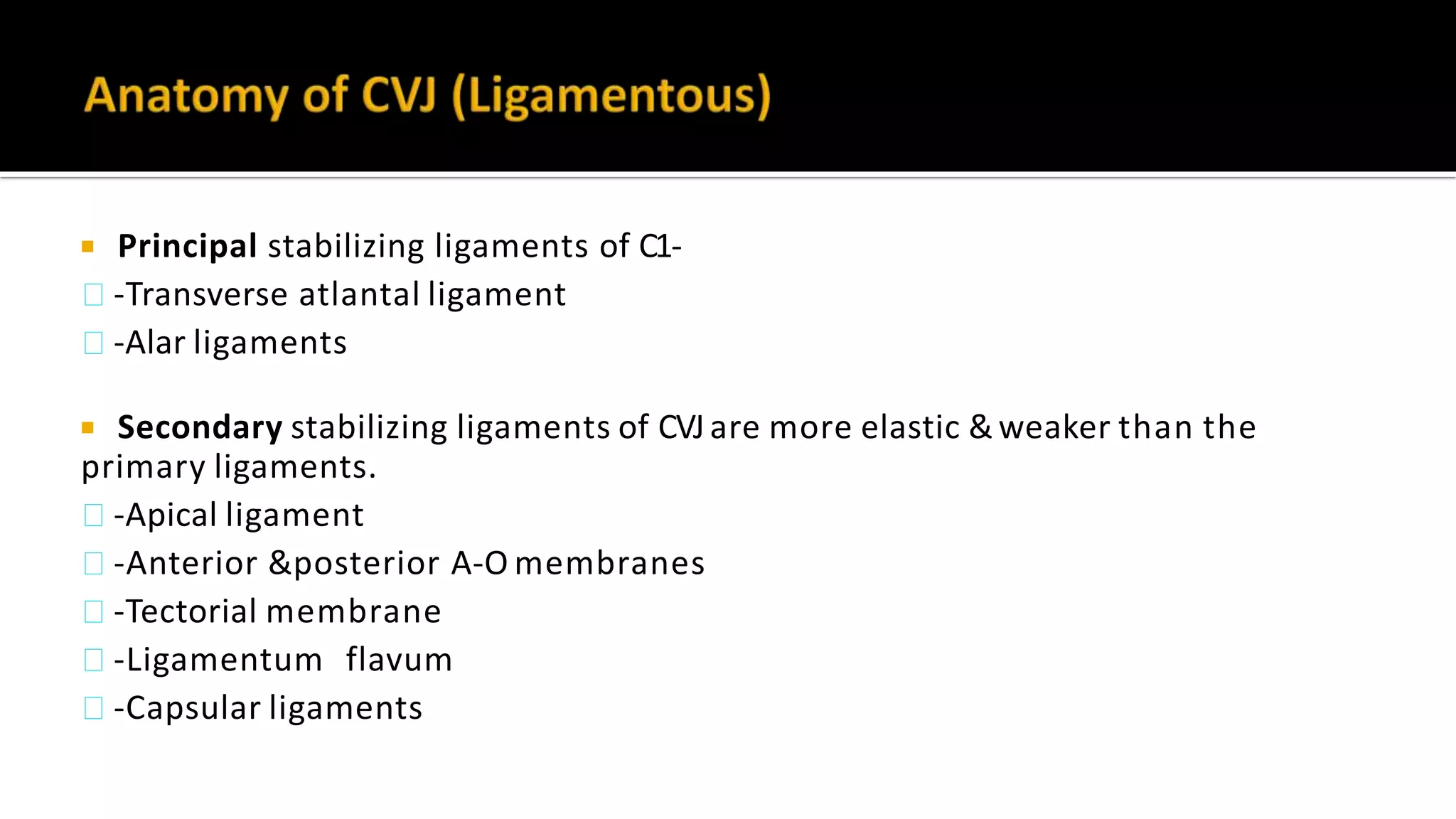 Cranio vertebral junction anomalies | PPTX