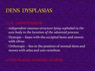 Cranio-vertrable junction anamolies | PPTX