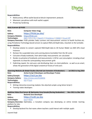 CV - Jaspreet Singh | PDF