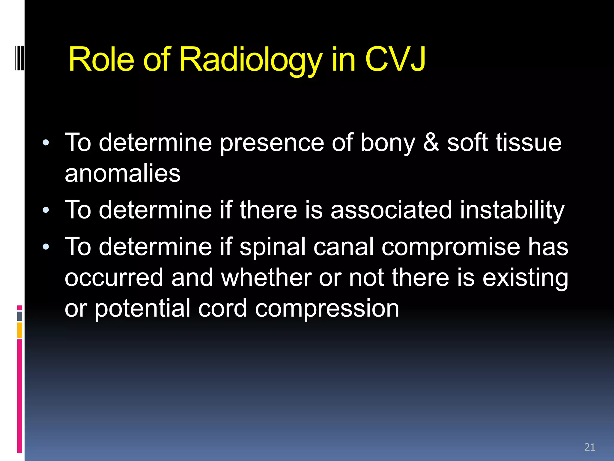 imaging of the craniovertebral junction | PPTX
