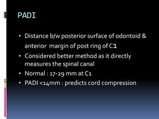 imaging of the craniovertebral junction | PPTX