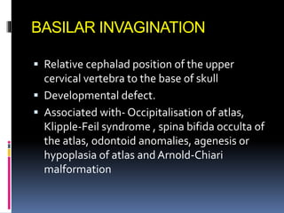 imaging of the craniovertebral junction | PPTX