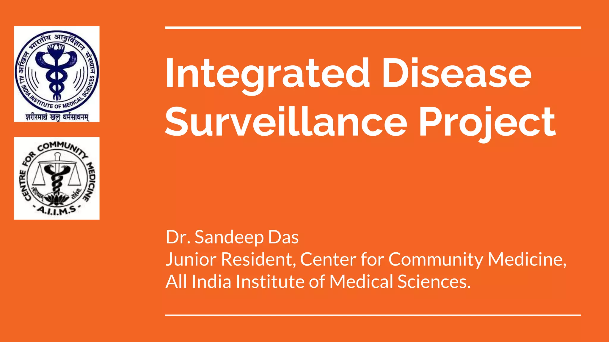 Integrated Disease Surveillance Project | PPTX