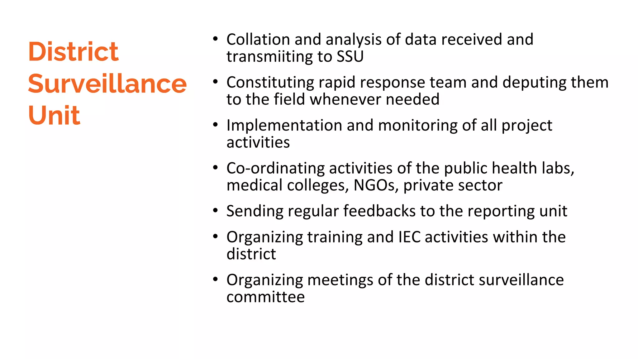 Integrated Disease Surveillance Project | PPTX