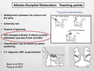 Instability of the cranio-vertebral junction (CVJ) | PPTX