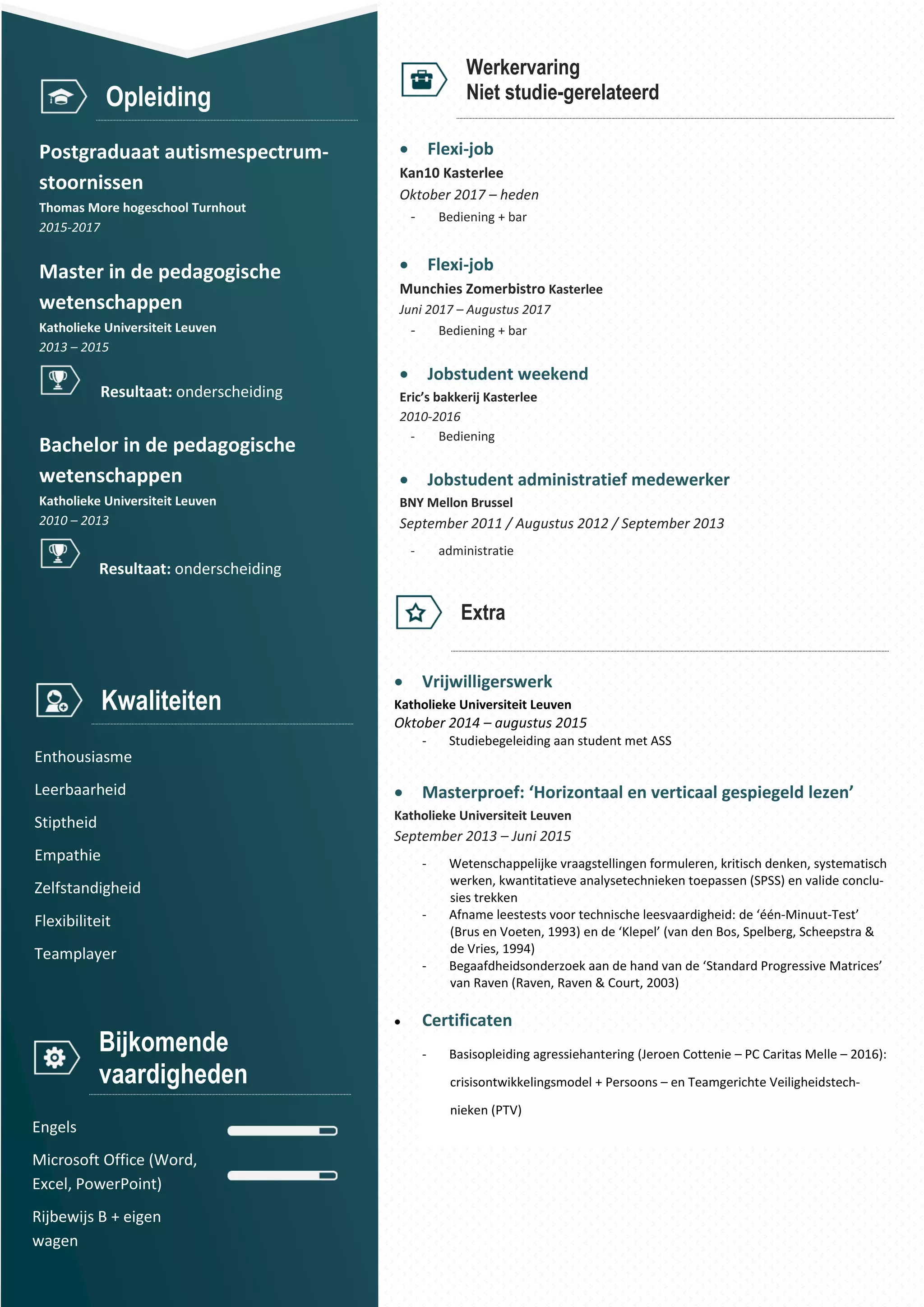 CV Joy van Dessel | PDF