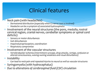 Soft tissue lesions involving cranio-vertebral junction | PPTX