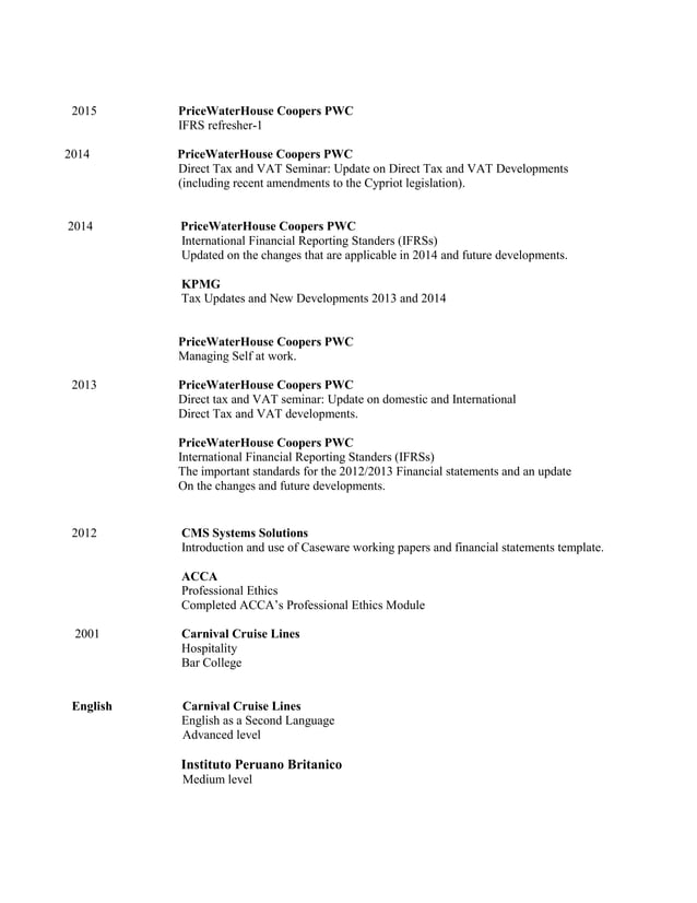 Cv juan english | PDF