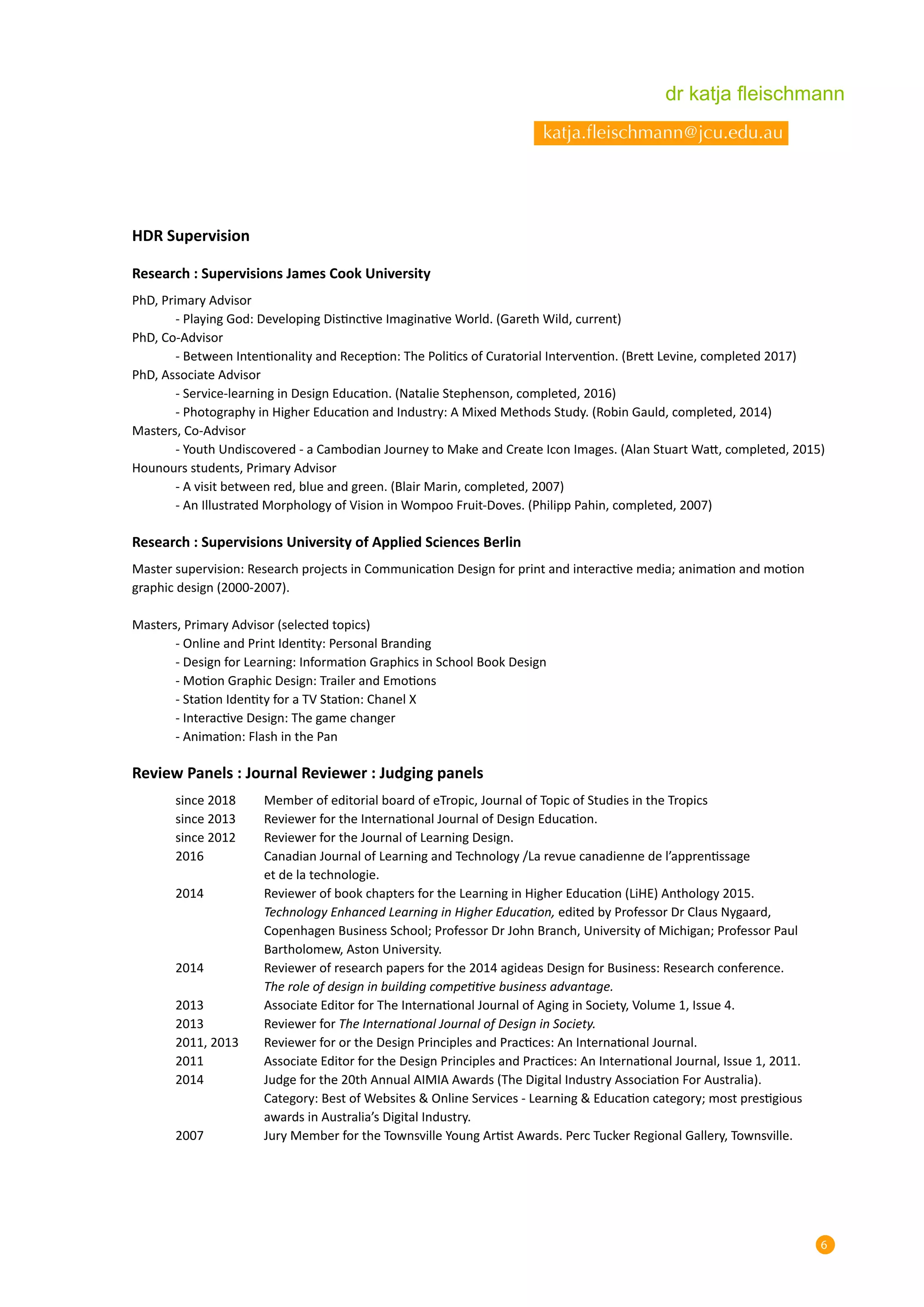 Cv katja fleischmann_may_2019 | PDF